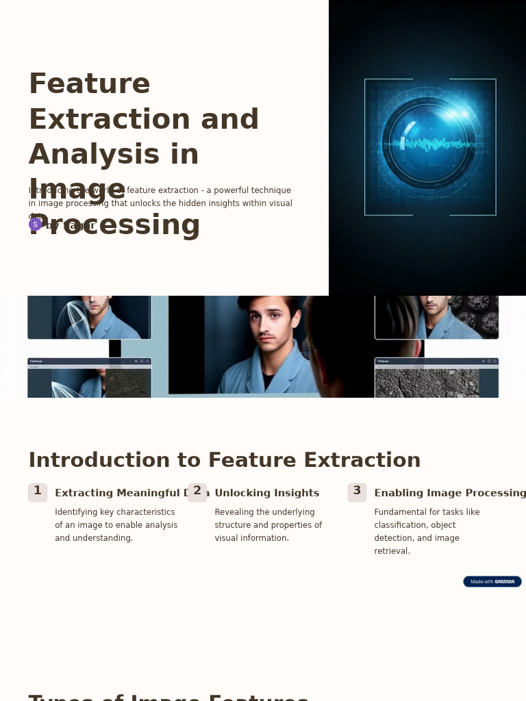 Feature Extraction and Analysis in Image Processing | PDF | Computer Vision | Computing