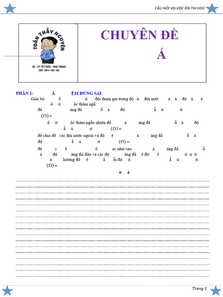 ĐỀ-XÁC SUẤT-ÔN HSG | PDF