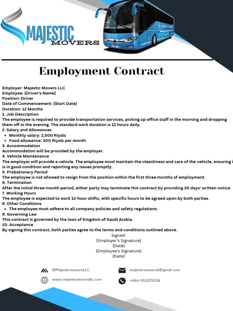 Hiring Contract | PDF