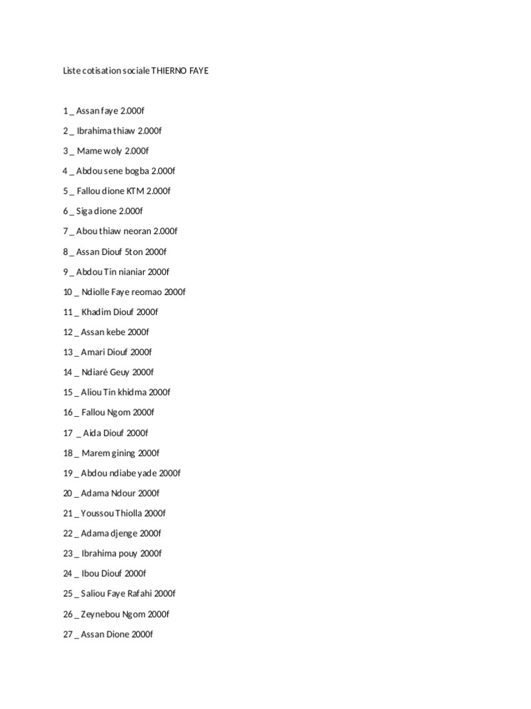 Thierno Faye | PDF