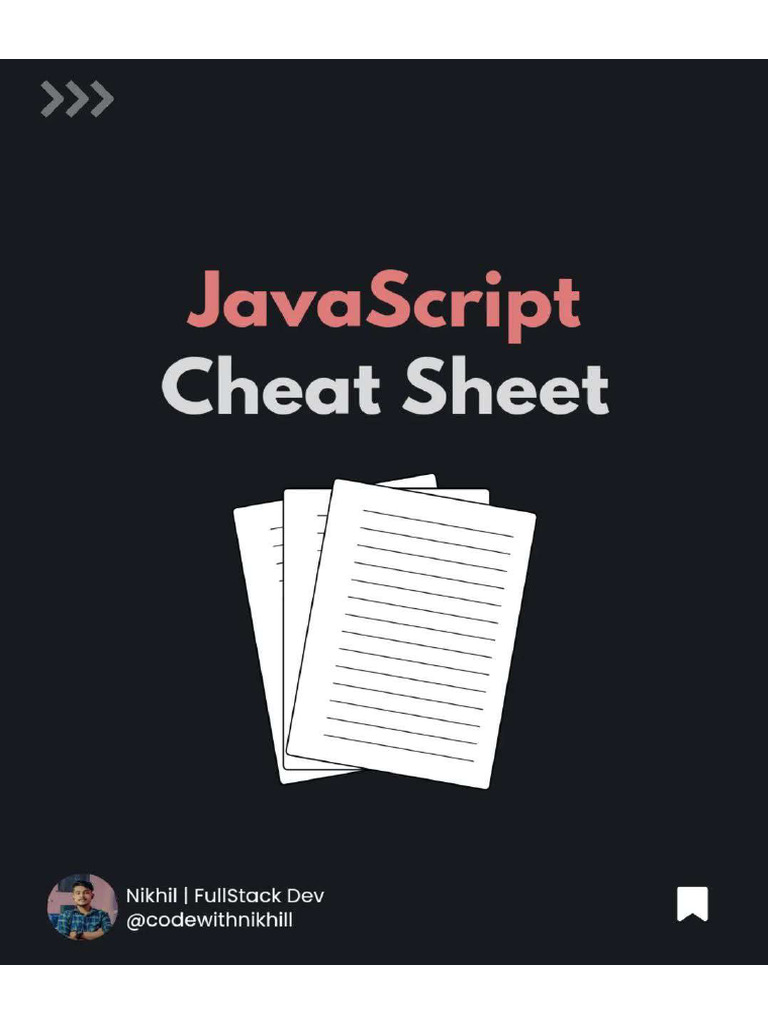JS Cheatsheet | PDF