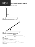 Unit 2 - Lines and Angles Worksheet | PDF | Angle | Euclidean Geometry