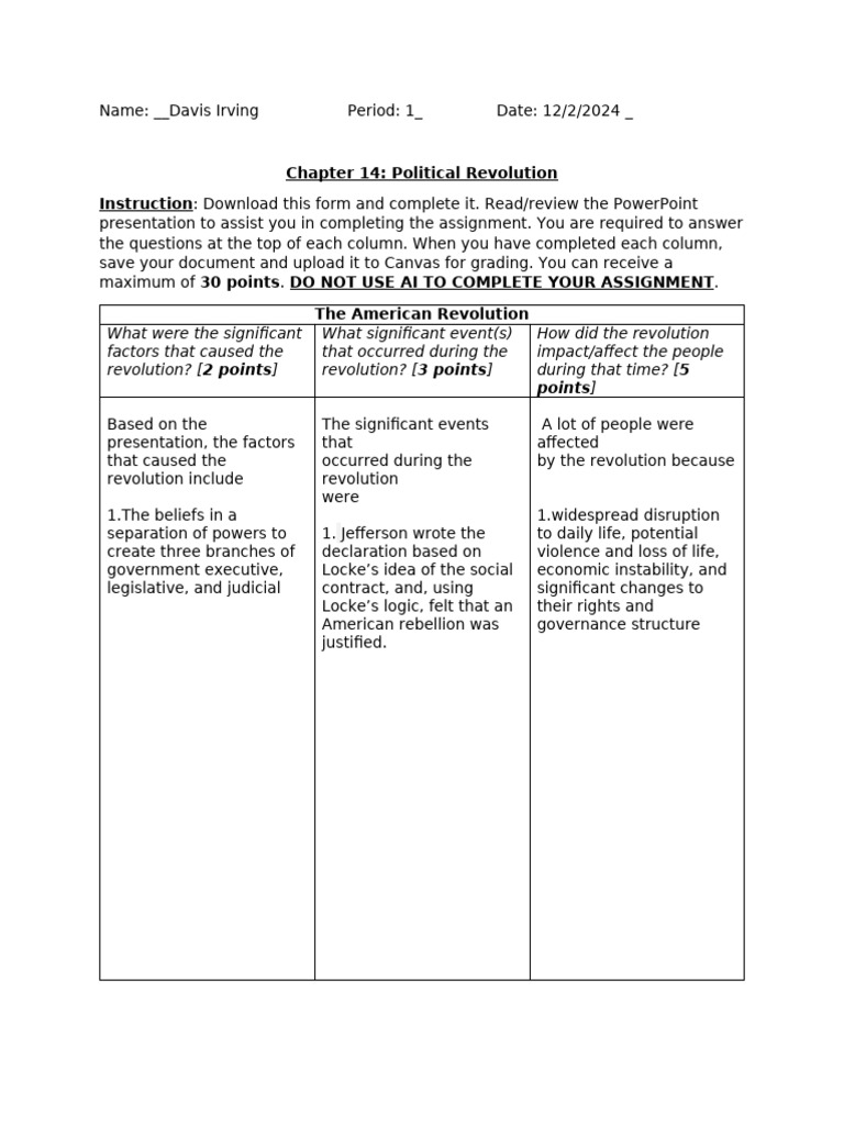 Key Factors in Major Revolutions | PDF | Political Science