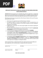 Kenya Police Abstract Form | PDF