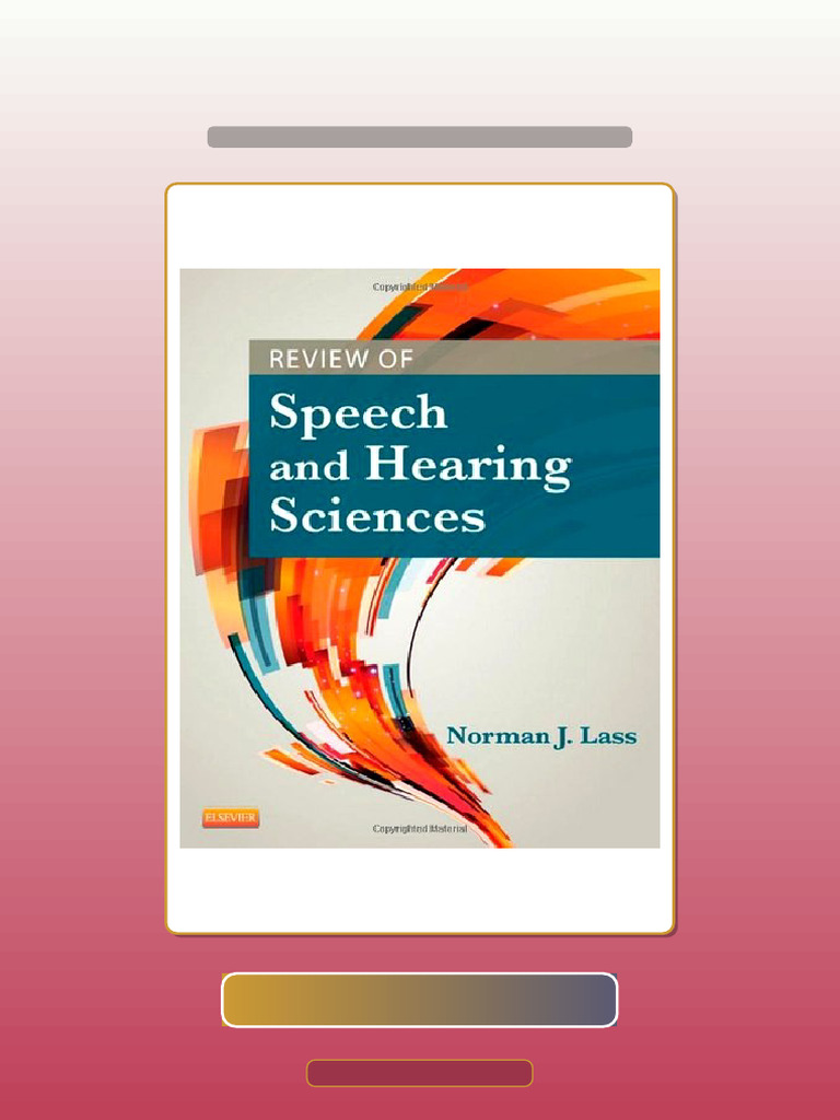 Review of Speech and Hearing Sciences | PDF | Science | Multiple Choice