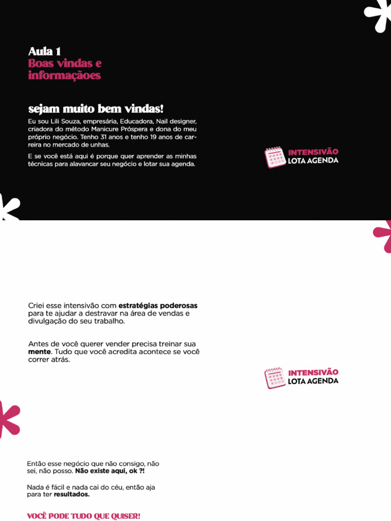 1 - Aula Boas Vindas | PDF