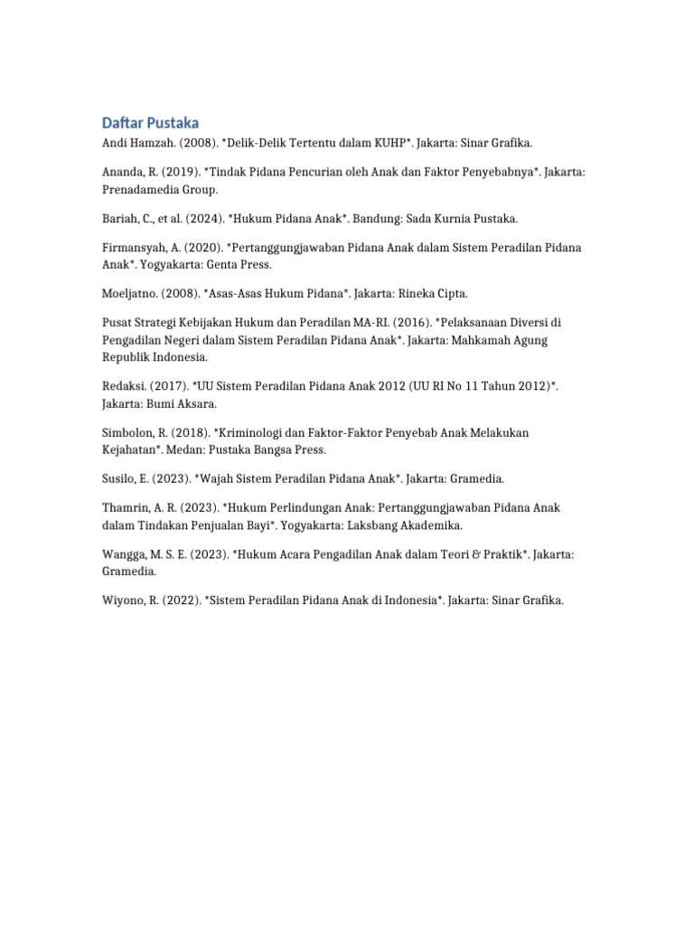 Daftar Pustaka APA Style | PDF