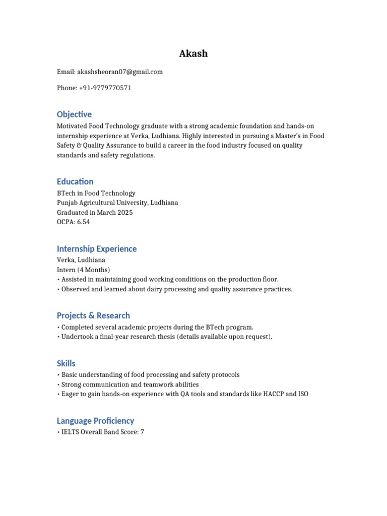 Akash Resume | PDF