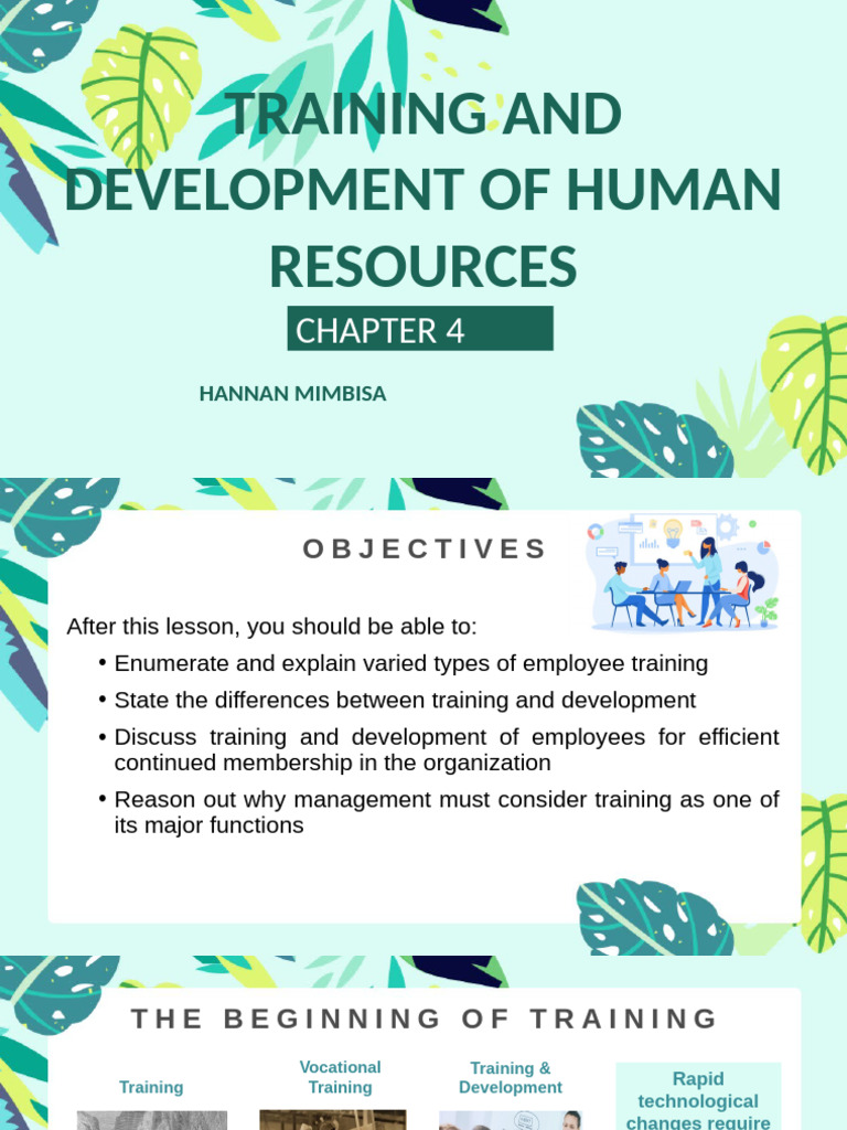 HRM - Training & Development of HR | PDF | Learning | Performance Appraisal