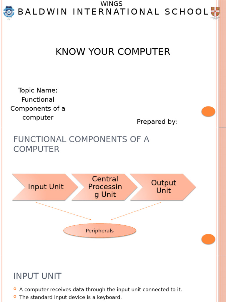 G6 ICT Functional Components of A Computer | PDF | Barcode | Optical Character Recognition