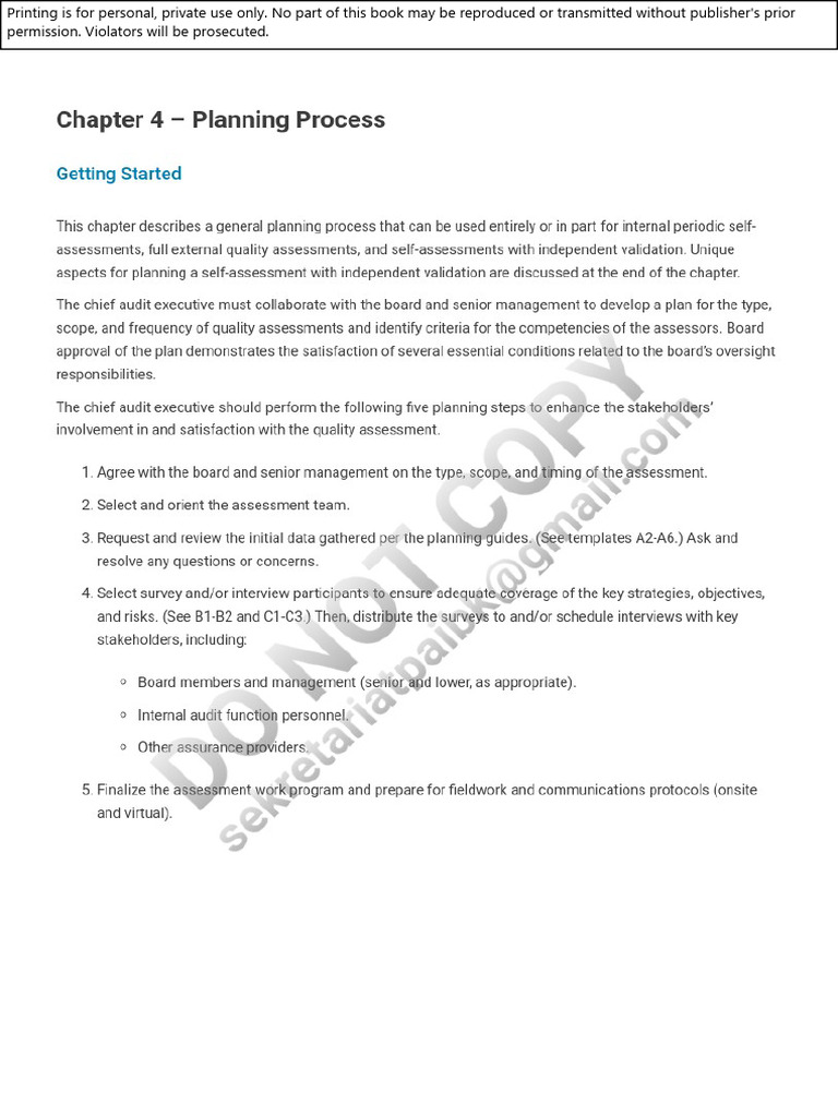 Chapter 4 - Planning Process | PDF