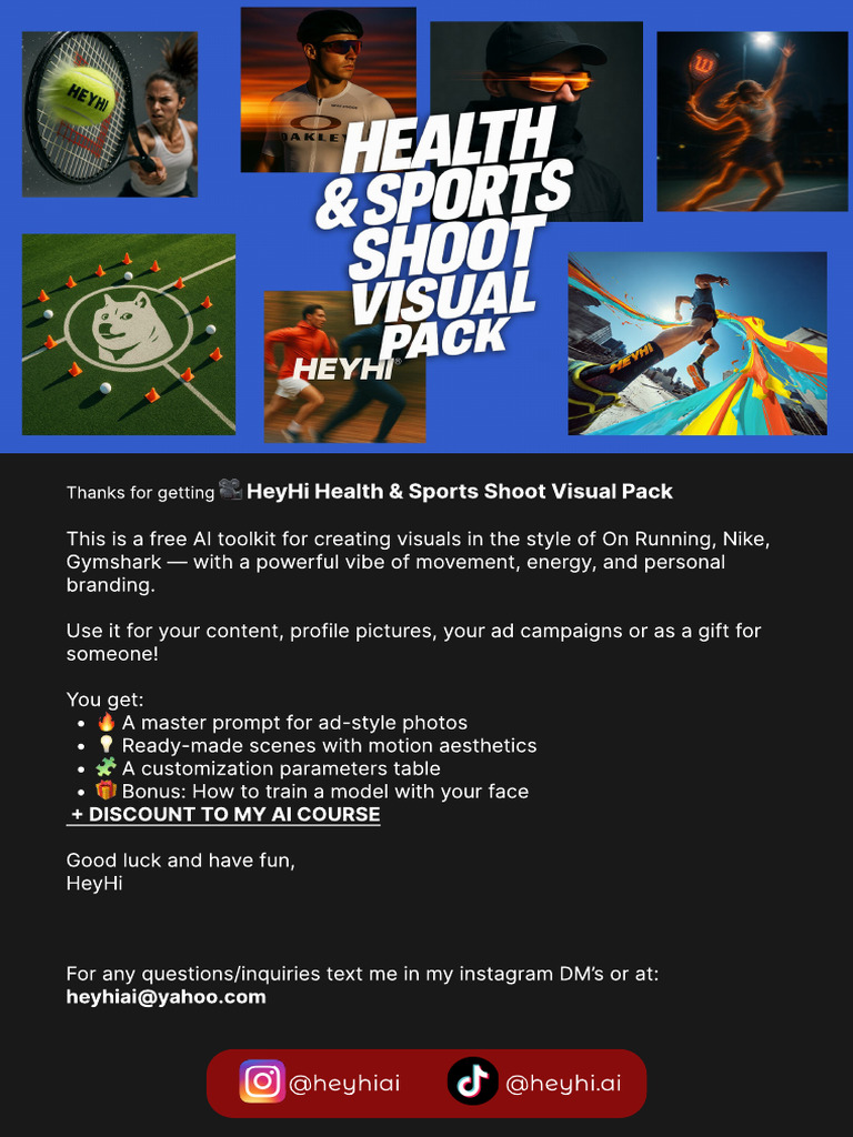 AI Visual Toolkit for Sports Branding | PDF | Camera | Exposure ...