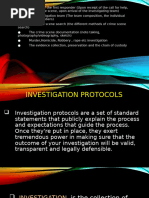 Protocols in Investigation | PDF | Crime Scene | Arrest