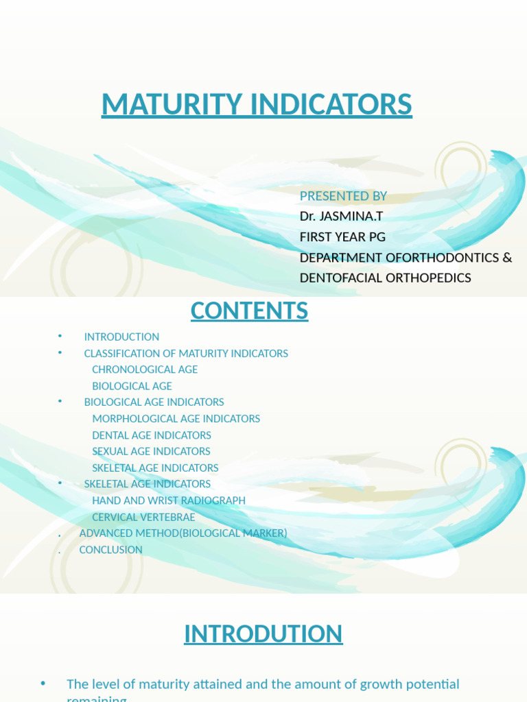 Maturity Indicators | PDF | Puberty