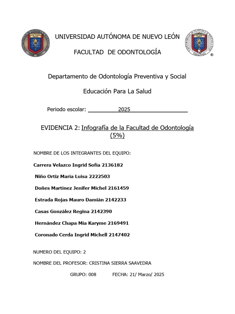 E2 Evidencia 2, Educación 08, 2025 | PDF