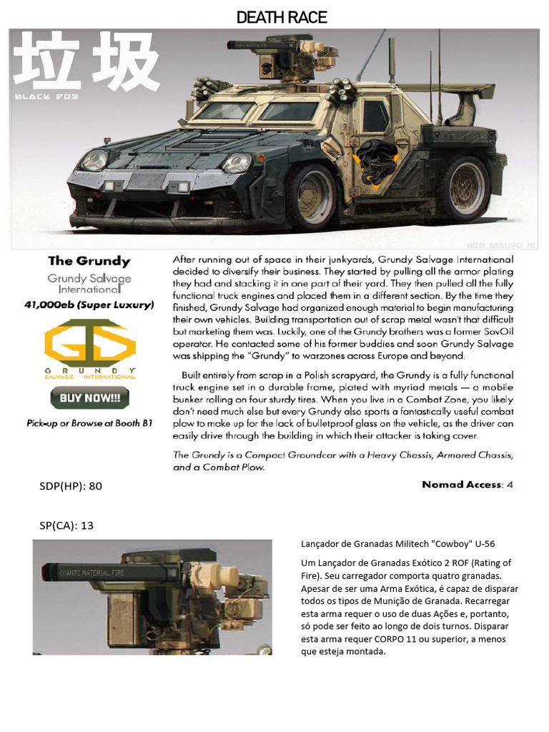 Carro Death Race | PDF