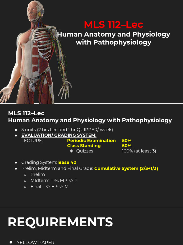 Anatomy & Physiology Course Overview | PDF | Homeostasis | Biology