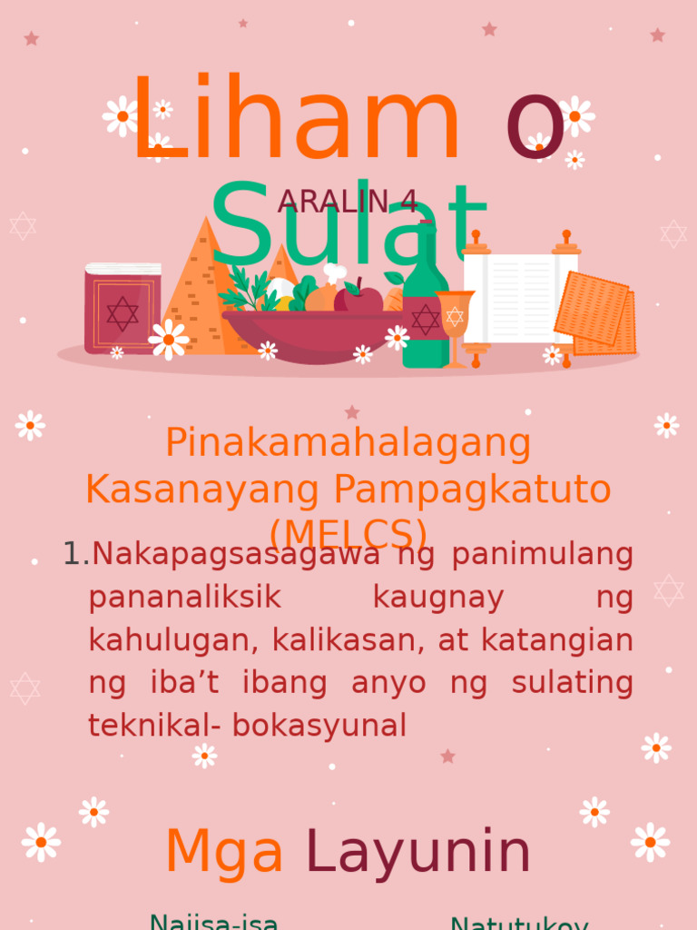 Aralin 4 - Liham o Sulat | PDF