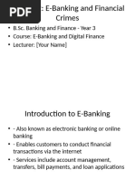 E-banking Risk Management Guide | PDF | Banks & Banking | Online Banking