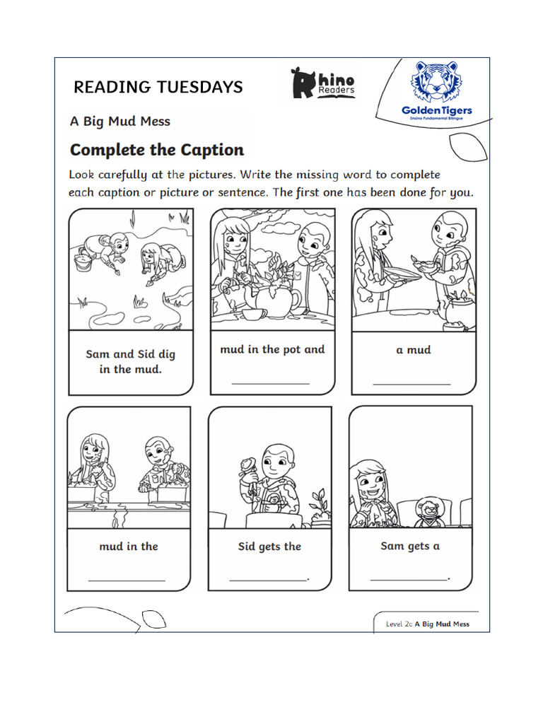 Reading Tuesdays A Big Mud Mess | PDF