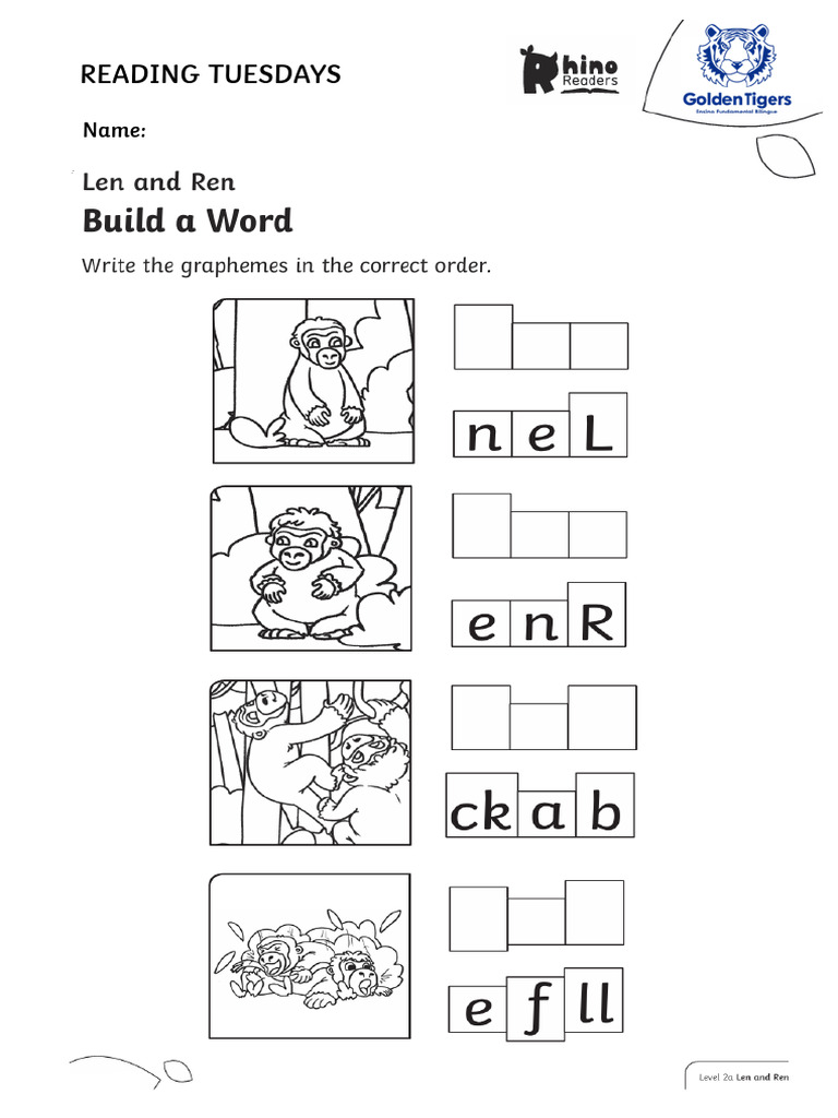 Reading Tuesdays Ren and Len | PDF