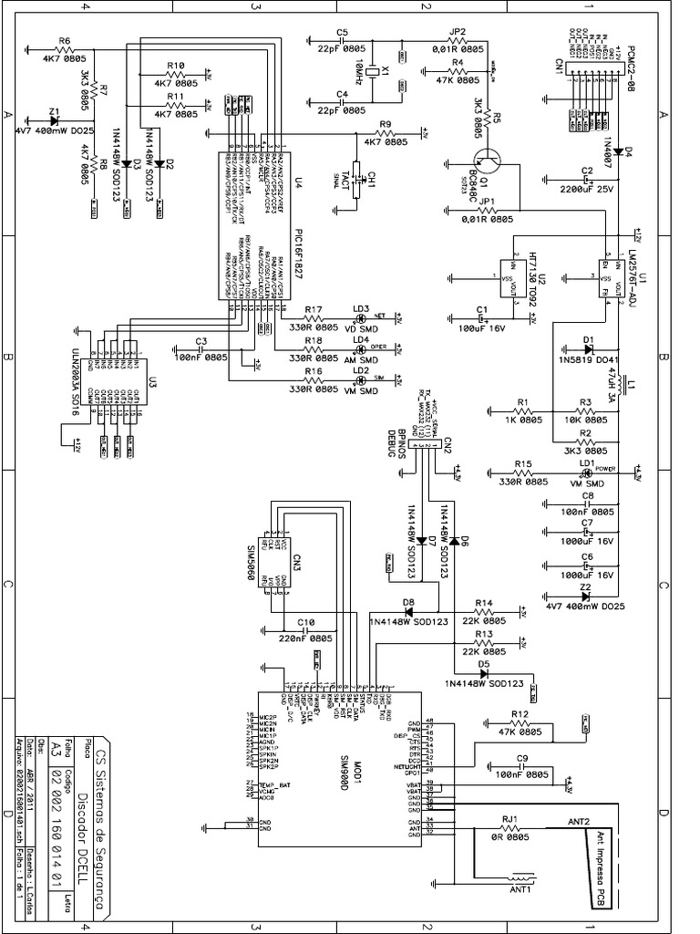 02.002.160.014.01 Elétrico Discador DCell | PDF
