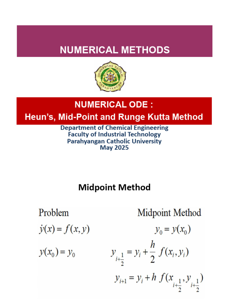 Metode Numerik-9-Heuns, Mid-Point and Runge Kutta Method | PDF ...