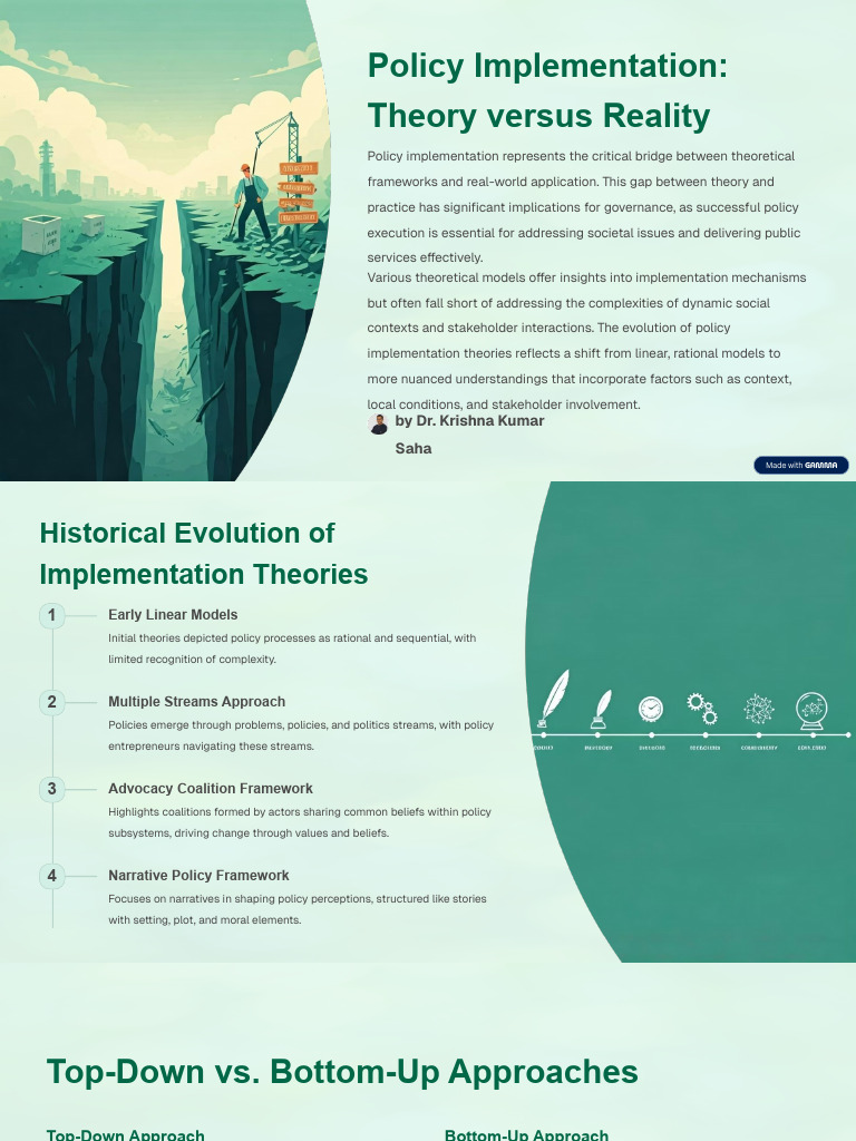 05 Policy Implementation Theory Versus Reality | PDF | Case Study | Policy