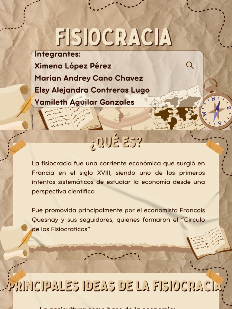 La Fisiocracia: Fundamentos y Principales Ideas | PDF | Riqueza ...