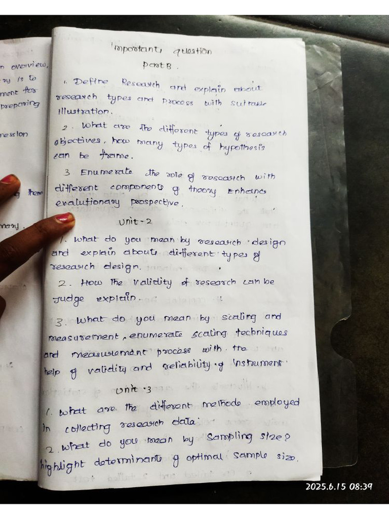 BRM Important Question | PDF