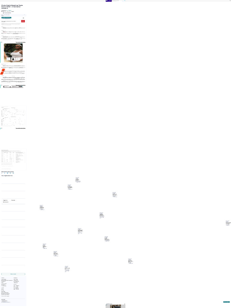 Flute Sight-Reading Tests From 2018 - A Sampler Grade 1 PDF Musical ...