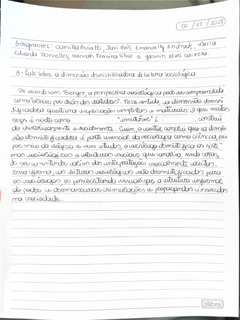 Resposta Da Pergunta 3 | PDF