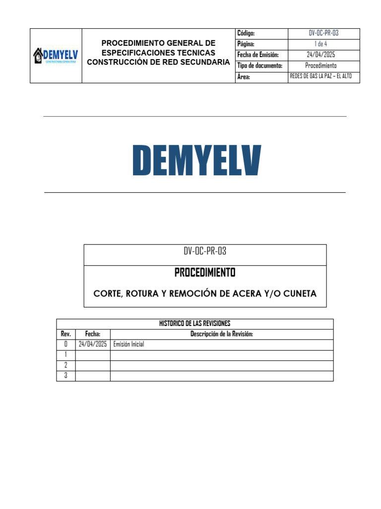 3 Corte Rotura y Remocion de Acera Y-O Cuneta | PDF | Hormigón