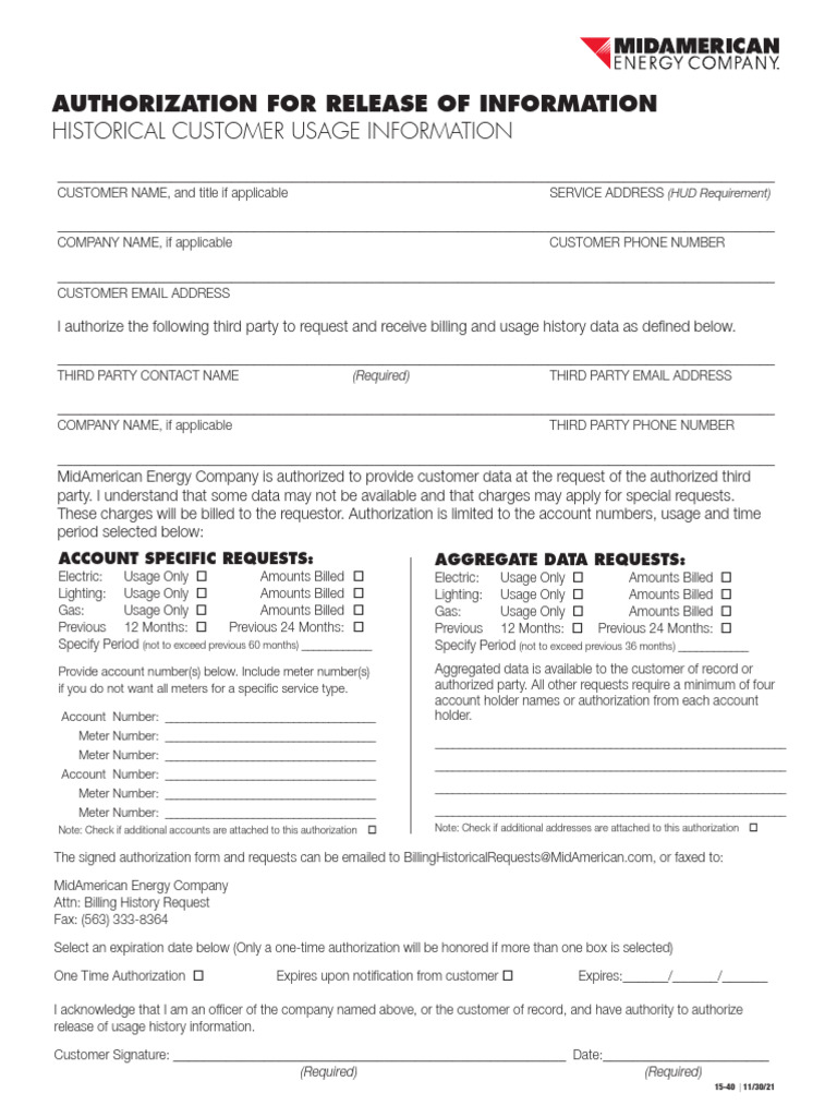 Billing and Usage Authorization Form | PDF | Computing
