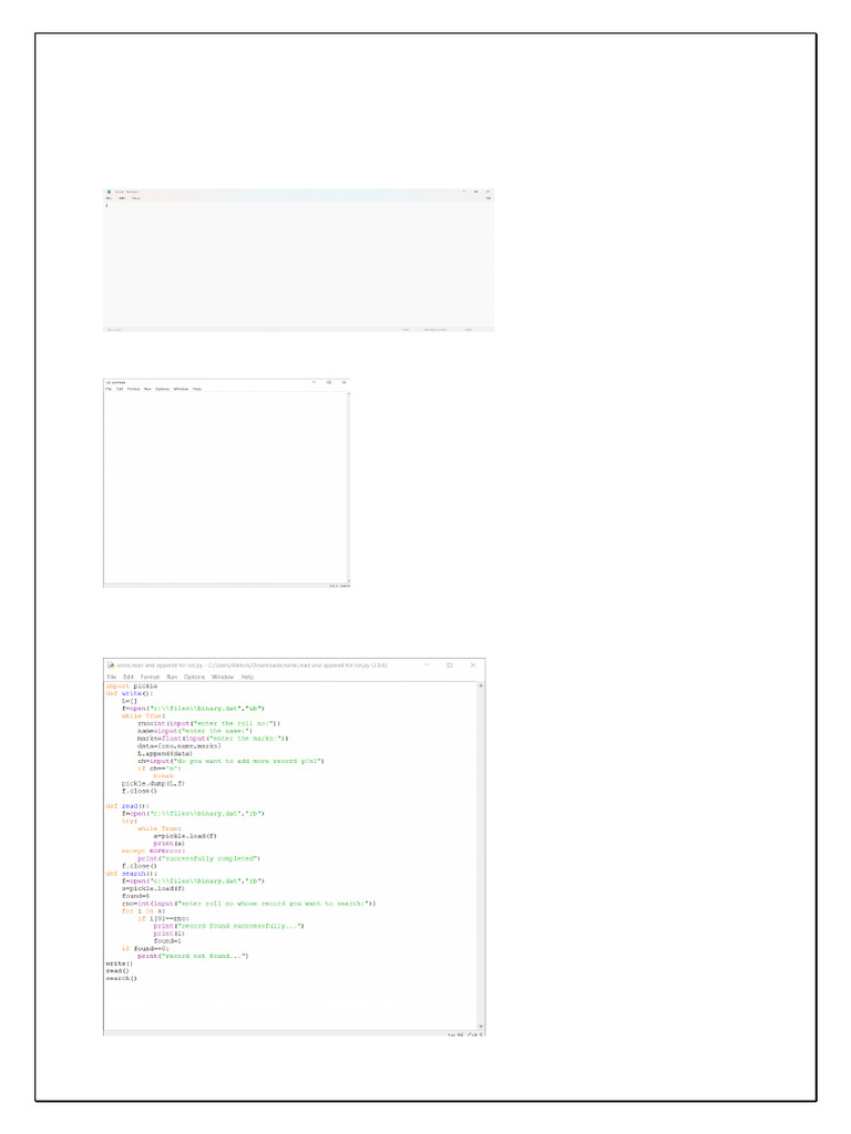 Write, Read and Search in Binary File For Structure As List - 220806 - 215252 | PDF