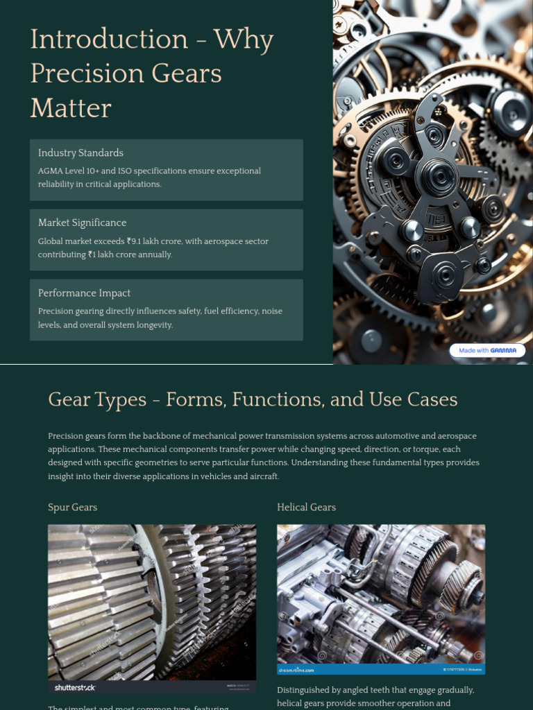 Introduction Why Precision Gears Matter | PDF | Gear | Heat Treating