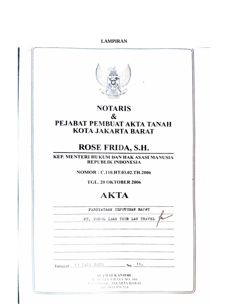 Putusan MPWN DKI Jakarta: Kasus Notaris | PDF