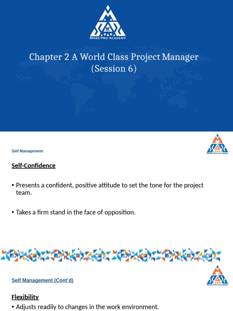 CHP 2 World Class Project Manager Project Structures (Session 6) 42466 ...