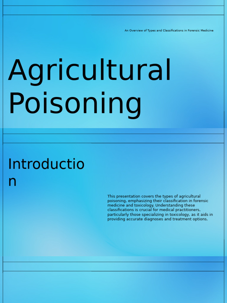 Classification of Agricultural Poisons | PDF | Toxicology | Toxicity