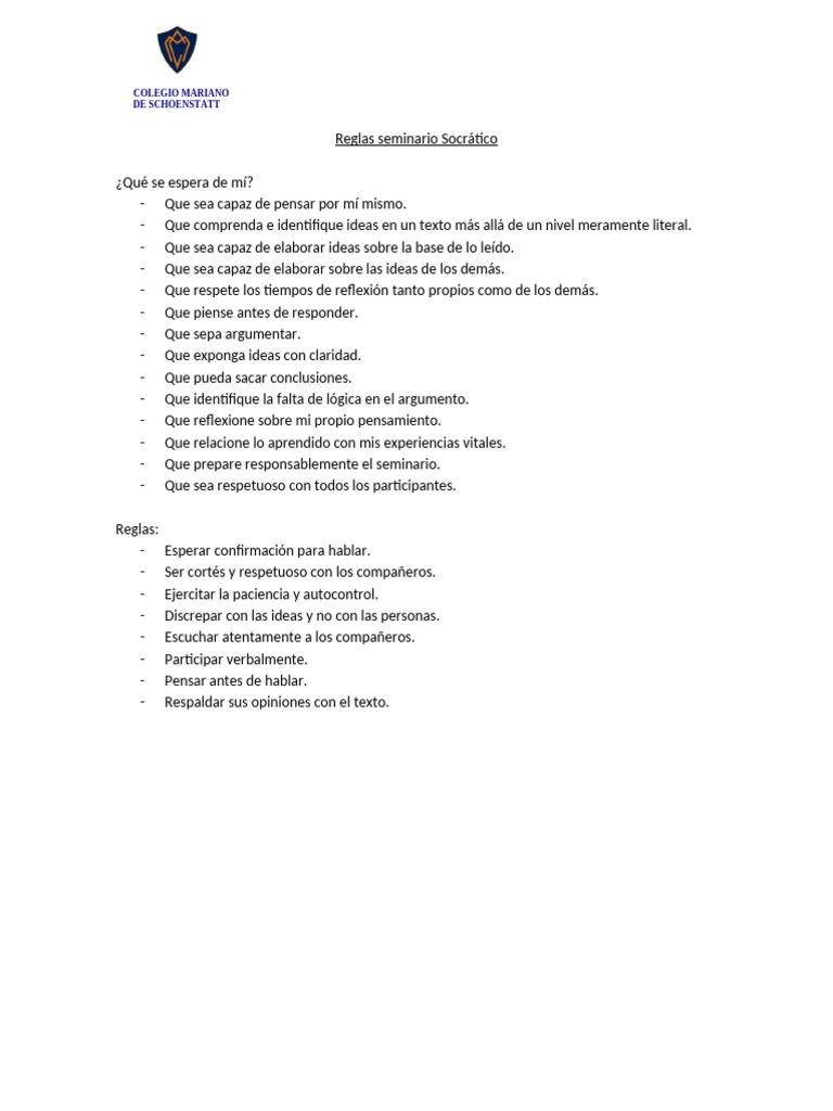 Seminario Socrático La Rebeldia | PDF