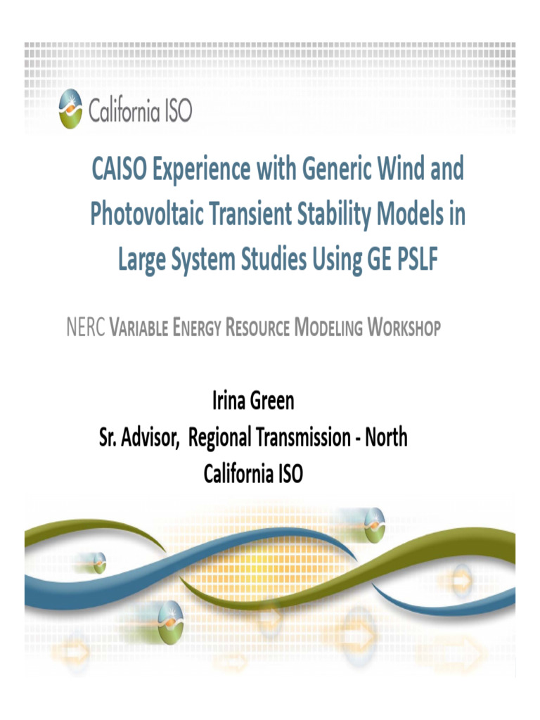 3 - Caiso Nerc Ver Workshop | PDF | Photovoltaics | Photovoltaic System