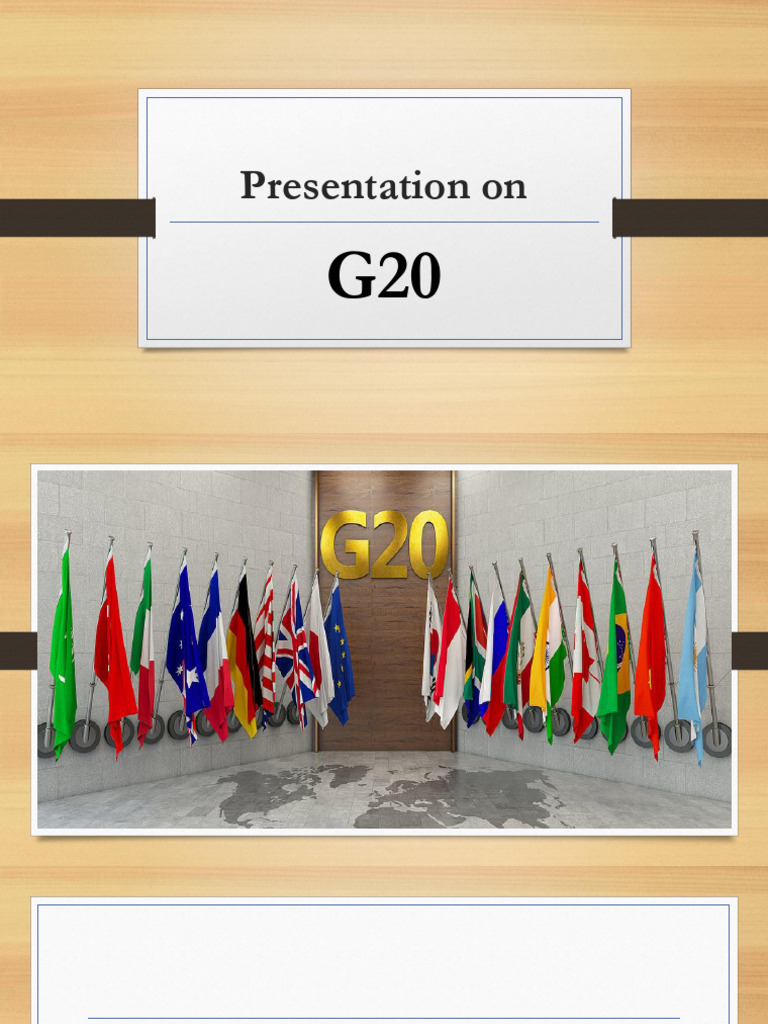 Presentation On G20 PDF | PDF
