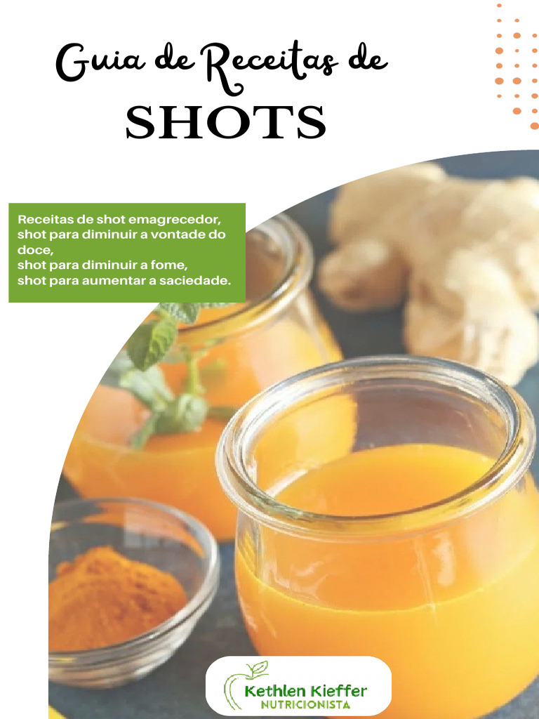 Receitas de Shots Emagrecedores Eficazes | PDF | Nutrientes | Chá