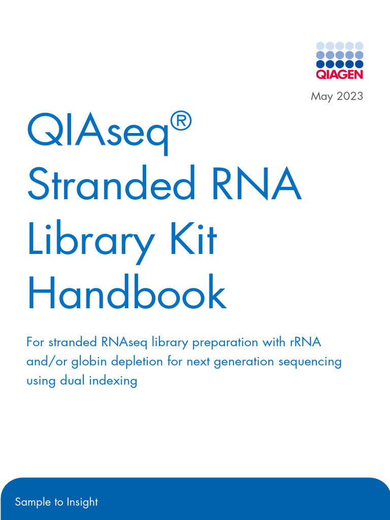 QIAseq Stranded RNA Library Kit Guide | PDF | Polymerase Chain Reaction ...