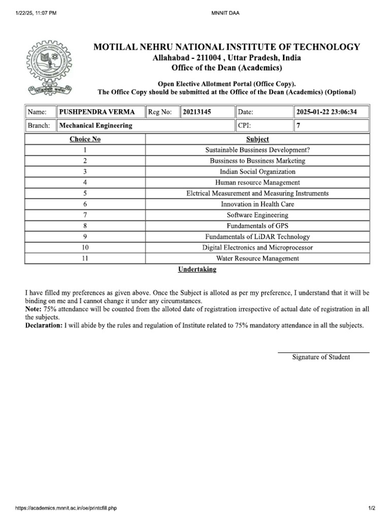 8th Open Elective | PDF