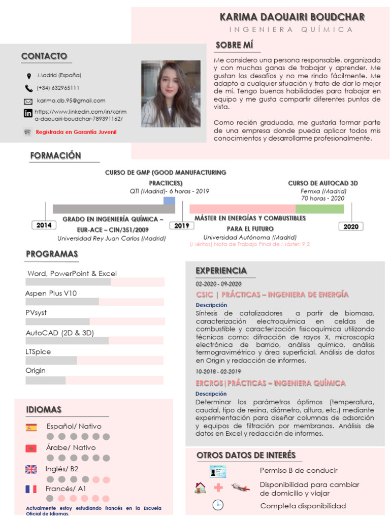 Curr Culum Vitae 1608026034 | PDF | Ciencias fisicas | Química