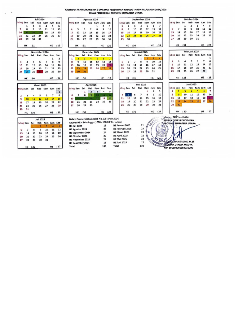 Kalender Pendidikan Aja | PDF