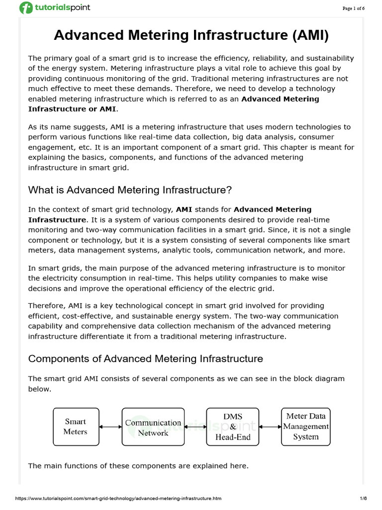 Understanding Advanced Metering Infrastructure | PDF | Smart Grid ...