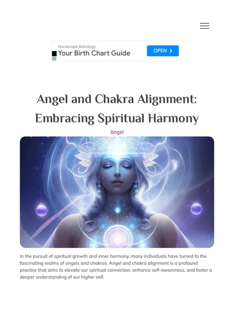 Angel and Chakra Alignment | PDF | Chakra | Spirituality