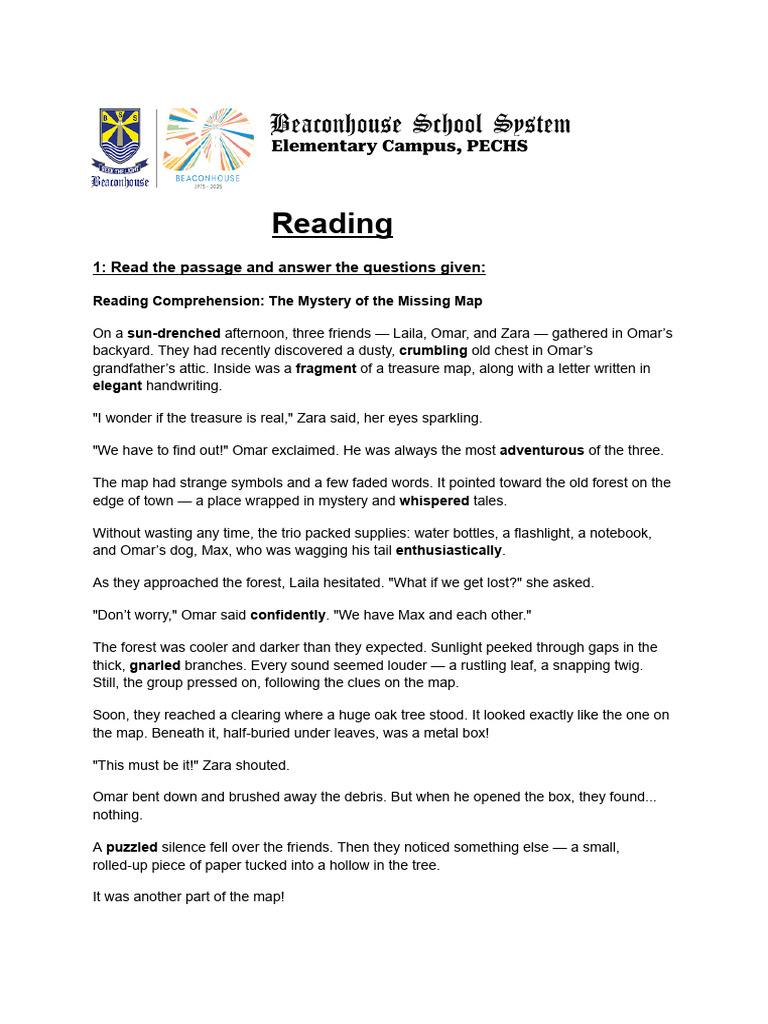 English Practice Worksheet For Eoy 2025 | PDF | Poetry